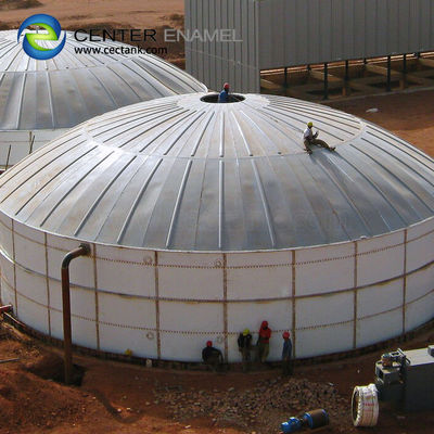 Concrete Foundation Stainless Steel Tanks For Anaerobic Digester Tanks