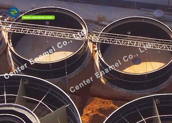 Concrete Foundation Stainless Steel Tanks For Anaerobic Digester Tanks