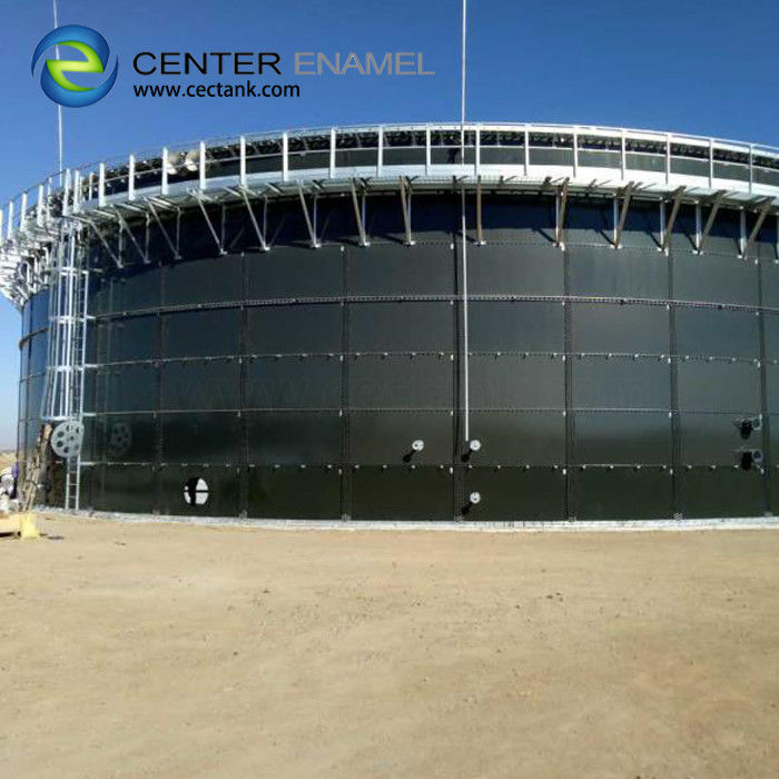 Glass Fused Steel Storage Tanks For Dewatered Sludge Silos