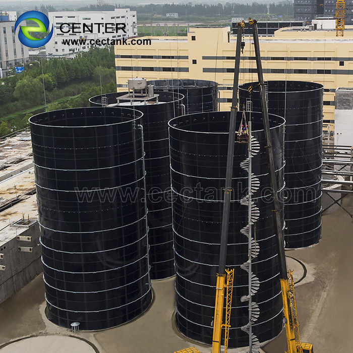 Glass Fused Liquid Storage Tanks For Municipal Industrial Waste Water ...