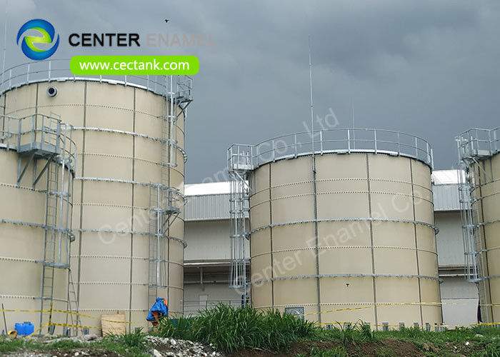Glass Lined Steel Liquid Storage Tanks With AWWA D103 / EN ISO28765 ...