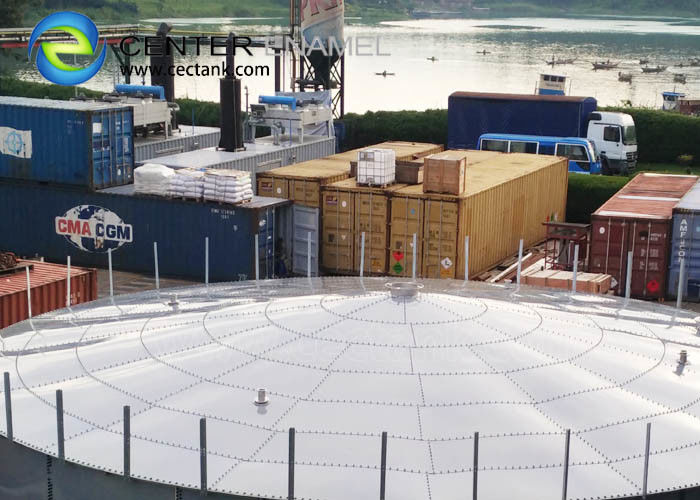 2.4M * 1.2M Panel Glass Lined Steel Leachate Storage Tanks