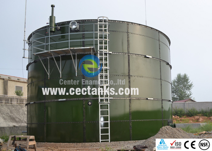 Glass Fused Steel Sludge Storage Tank , Anaerobic Waste Water Treatment