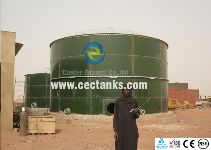 Steel Anaerobic Reactor With Pvc Membrane , Generate Biogas Storage ...