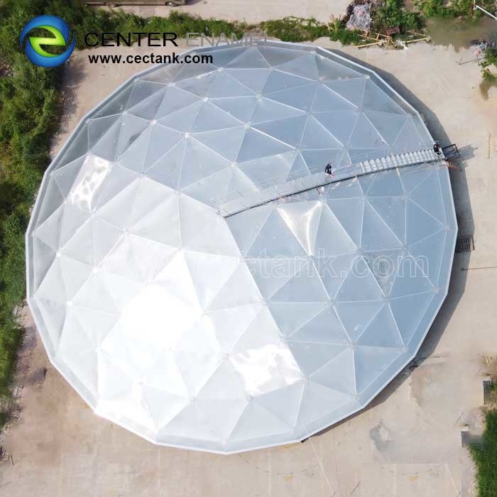 ISO 9001 Aluminum Geodesic Domes For Oil Gas Storage Tanks