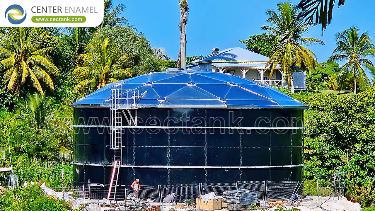 Superior Anti-Corrosion Glass-Fused-to-Steel Bolted Sludge Storage Tanks