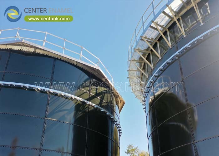 Cylindrical Shape GFS Leachate Storage Tanks With Enamel Coating: A ...