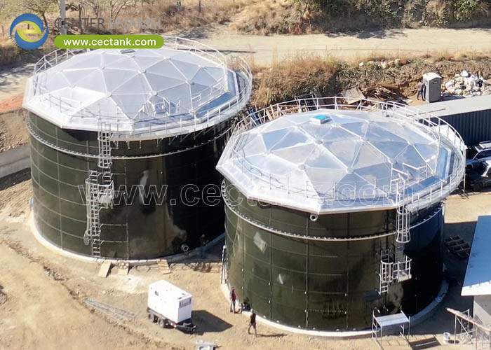 Center Enamel can Provide Aluminum Dome Roofs for Myanmar Crude Oil ...