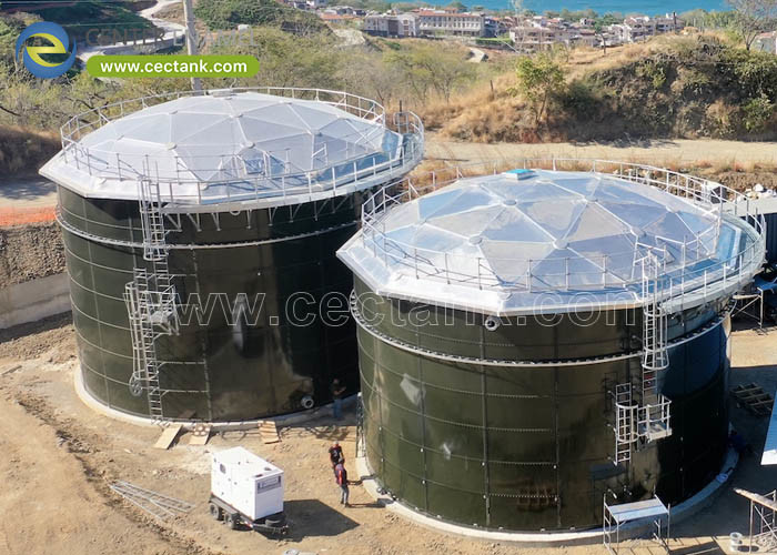 Center Enamel can Provide Aluminum Dome Roofs for Zambia Crude Oil ...