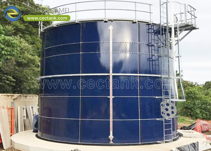 Glass-Lined Steel Bolted Silos for Wastewater Treatment