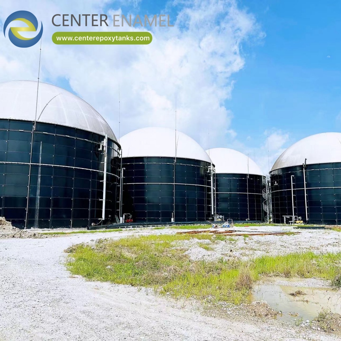 Biogas Tank for Industrial Waste Treatment: The main container for ...
