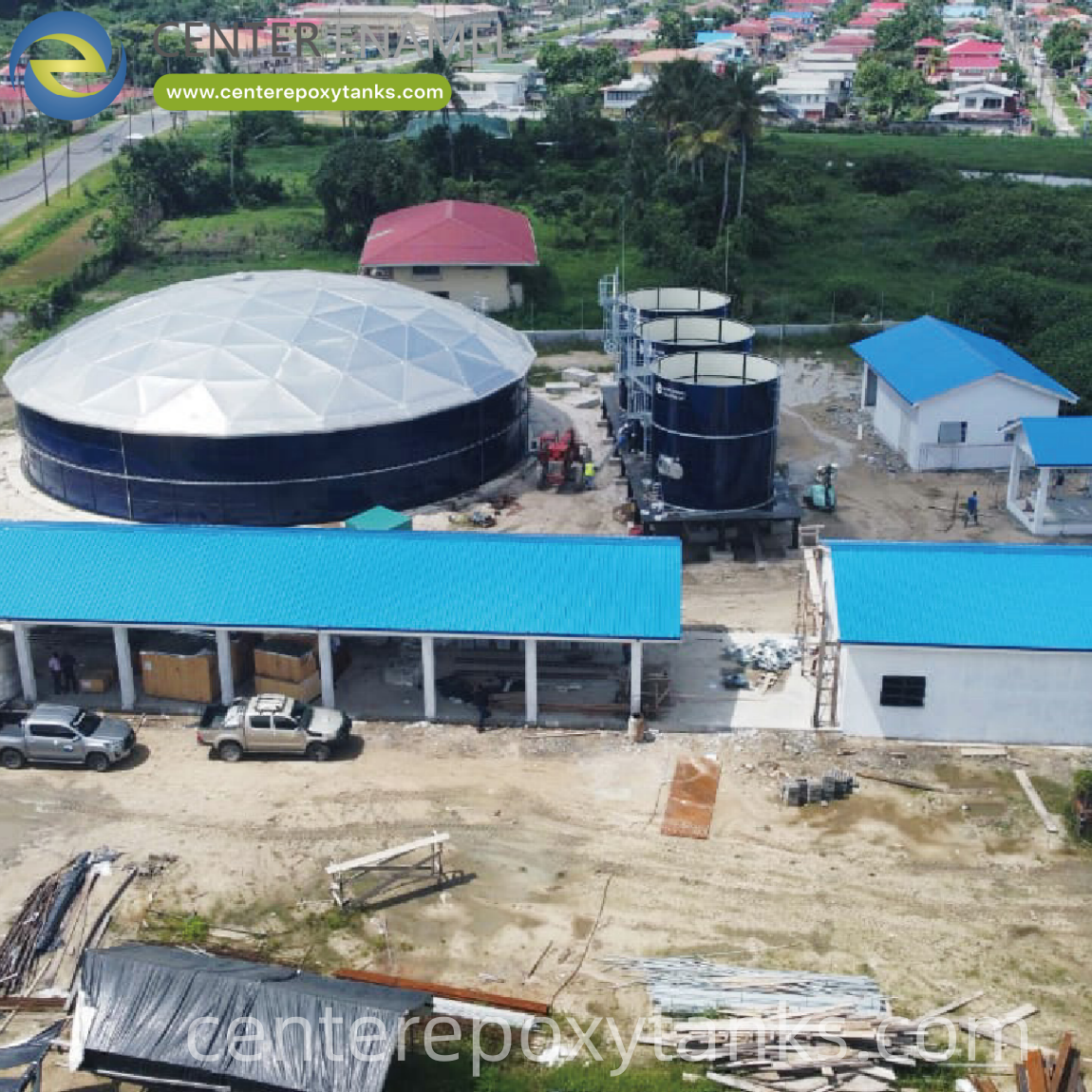 Aluminum Dome for Wastewater Treatment Tanks: Offers a Secure, Durable ...