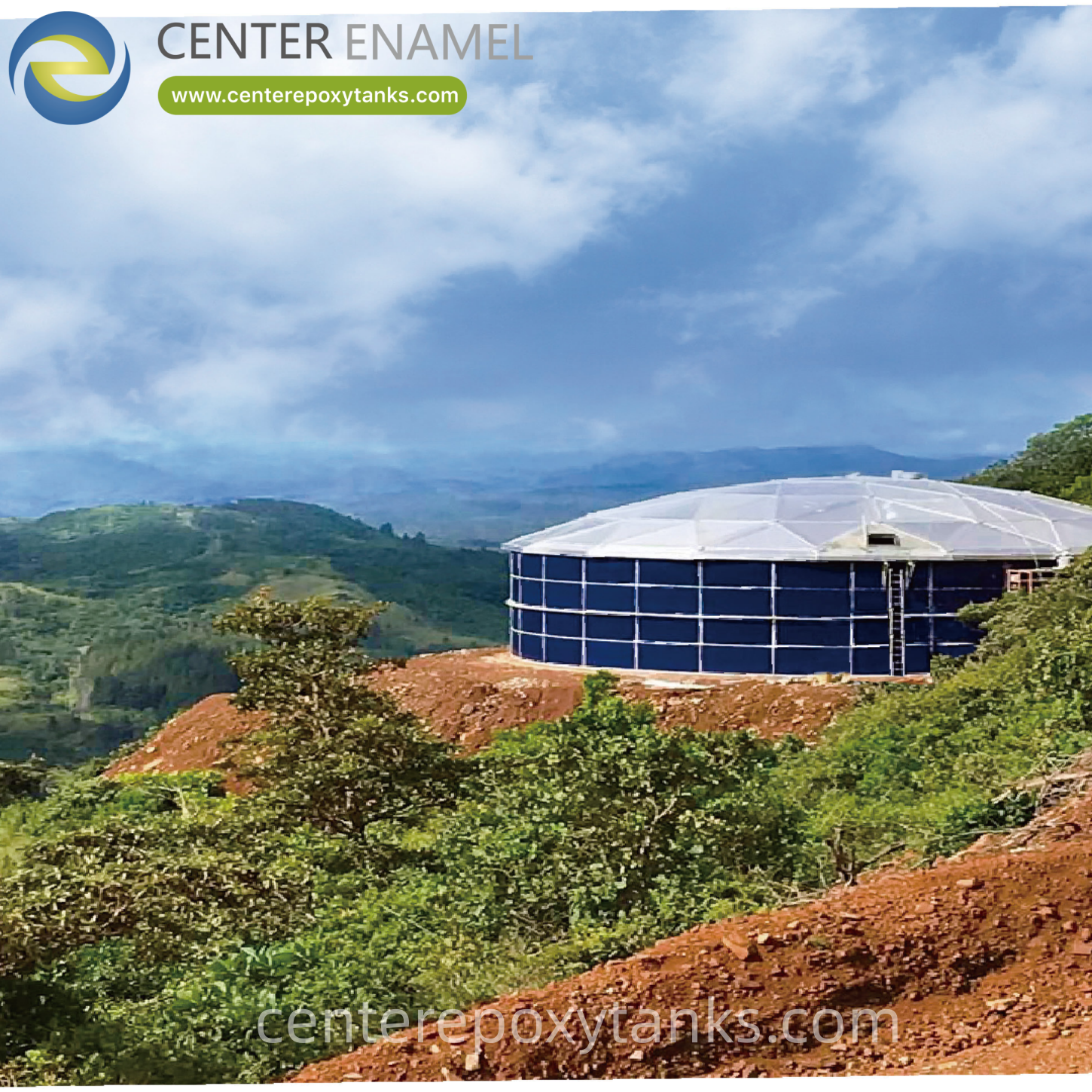 Aluminum Geodesic Dome Roof for Welded Stainless Steel Used Motor Oil ...