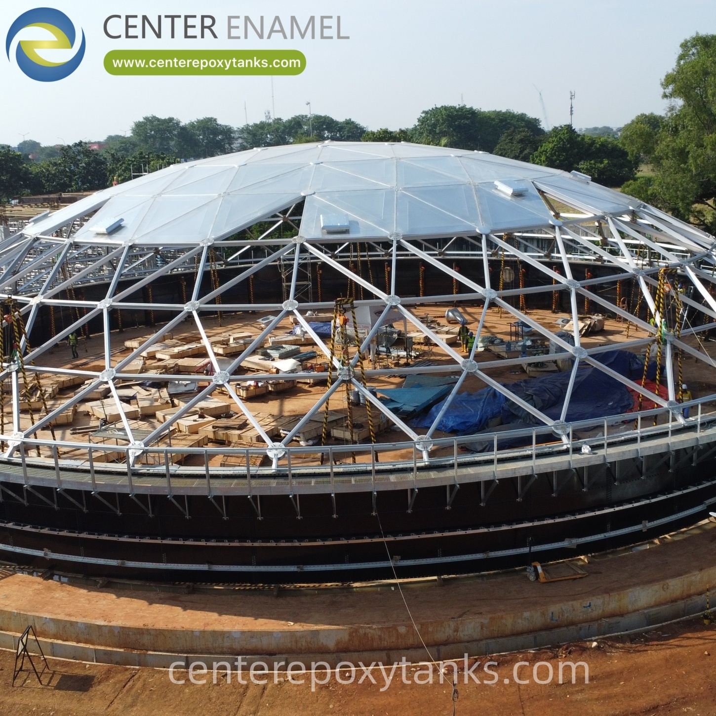 Aluminum Dome Roof for Welded Stainless Steel Diesel Storage Tanks ...