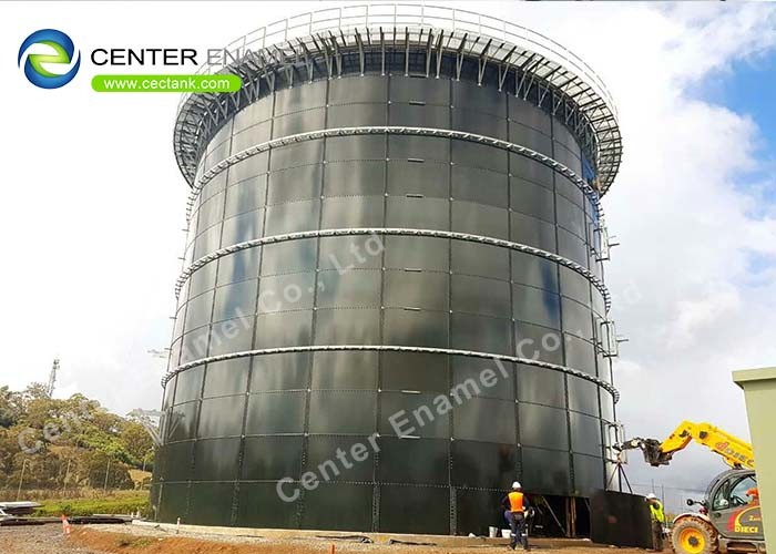 3000000 Gallons Glass Lined Steel Liquid Storage Tanks With Aluminum ...