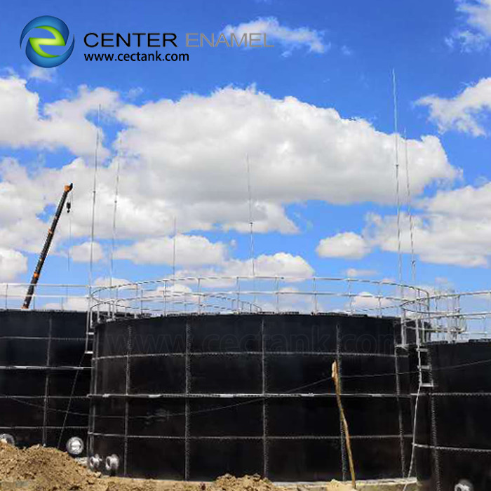 Durable Sludge Storage Tank / Glass Fused To Steel Frac Sand Storage Tanks